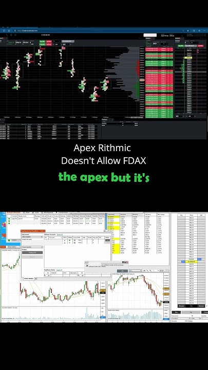 Rithmic FDAX Apex Trader Funding Cannot Place Order - YouTube
