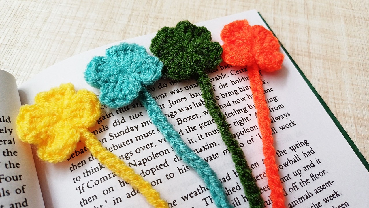 Crochet flower bookmark easy pattern | Flower bookmark crochet tutorial ...