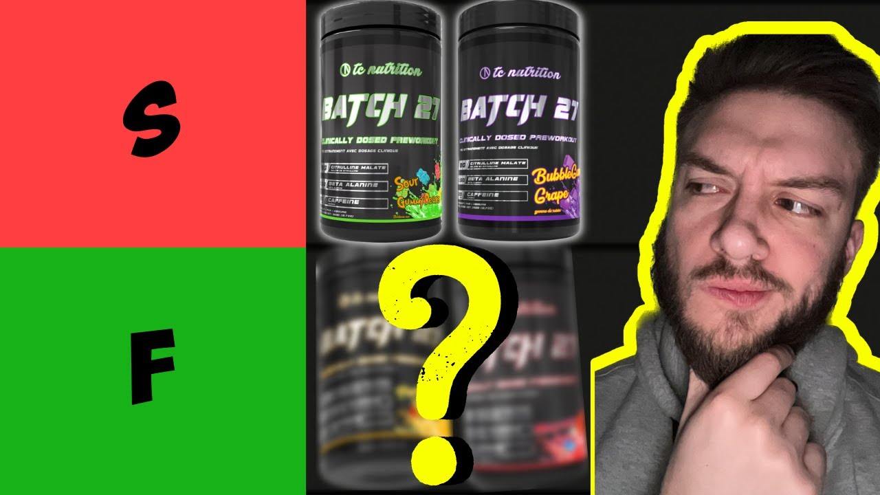 BATCH 27 Pre Workout Tier List | What is the BEST Flavor? - YouTube