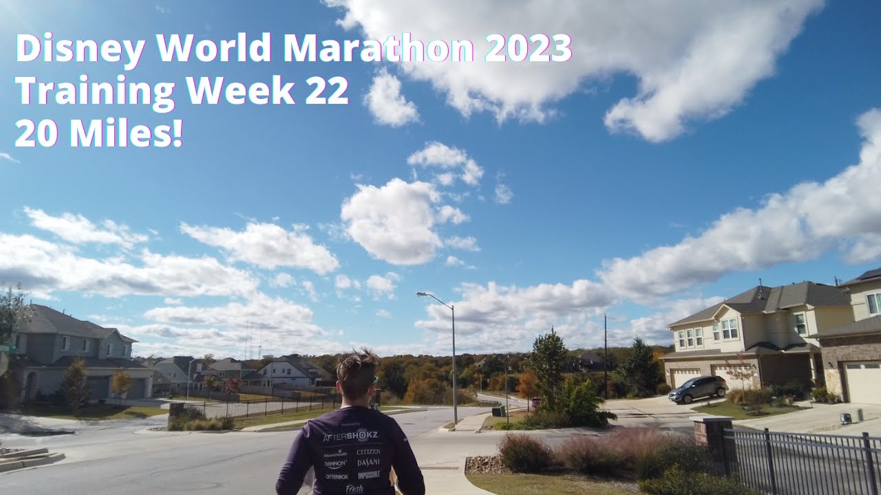 2023 WDW Marathon Training Week 22 - YouTube