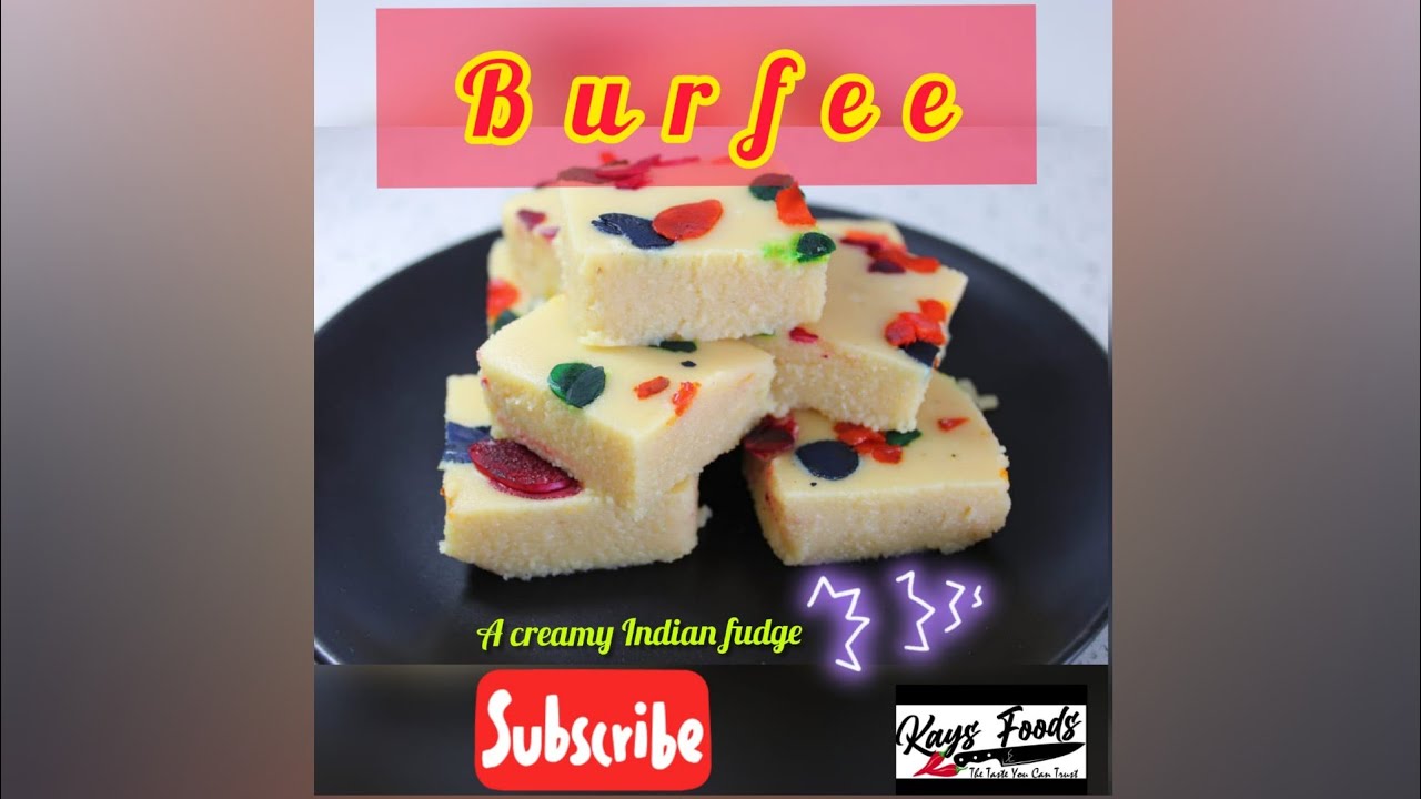 How to make Burfee - a delicious creamy ~fudge like~ Indian treat - YouTube