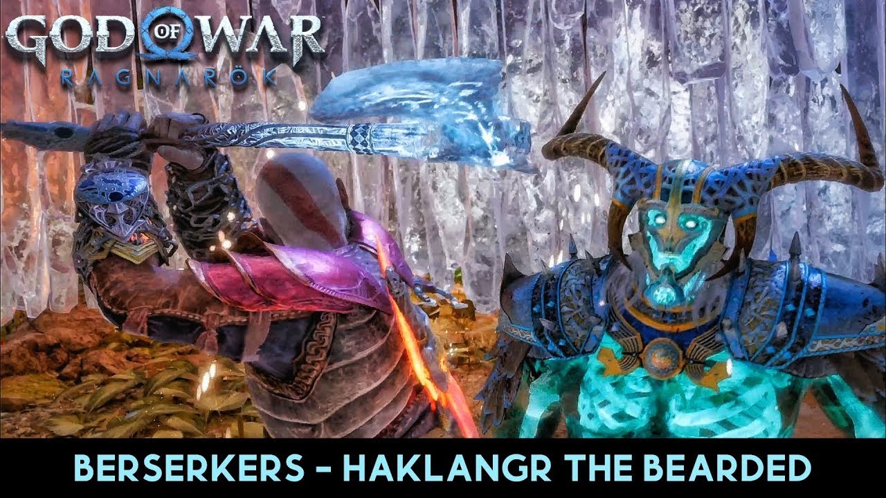 God of War Ragnarok - Kratos VS Haklangr the Bearded | Boss Fight | (4k 60FPS) - YouTube