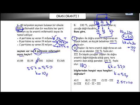 Ezber Bozan | YGS Matematik |Oran Orantı