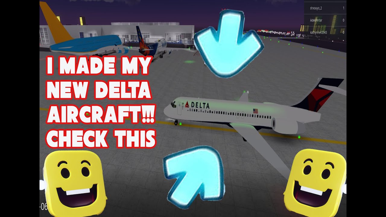 My Roblox Delta Aircraft!! - YouTube
