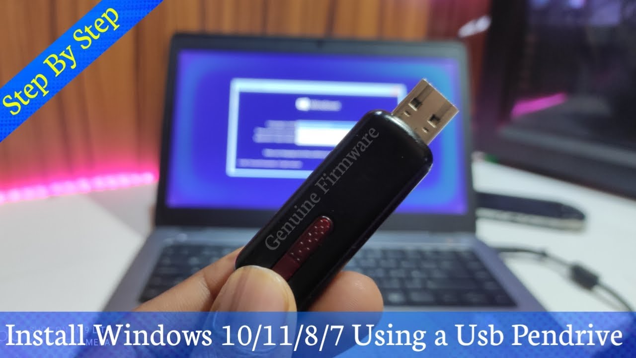 Install Windows 10 / 11 / 8 / 7 Using a USB Drive ( Complete Step By ...