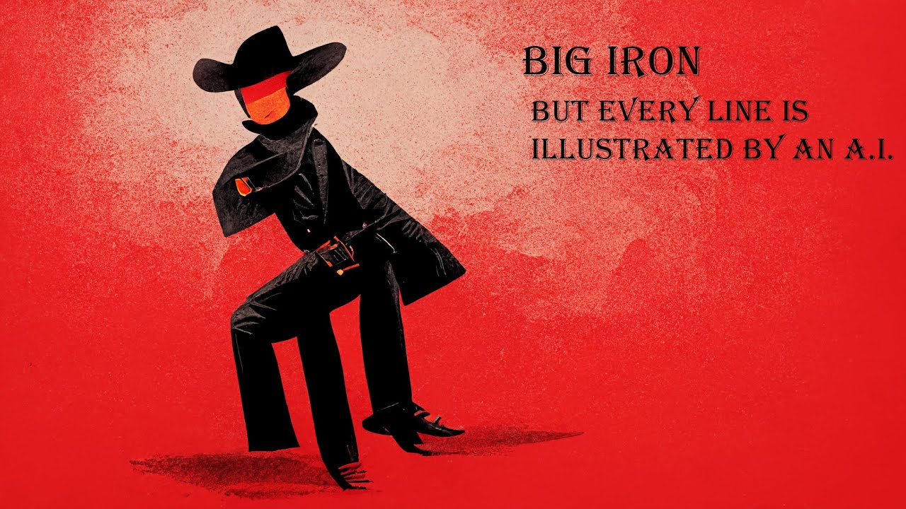 Big Iron, but every line is illustrated by an A.I. - YouTube