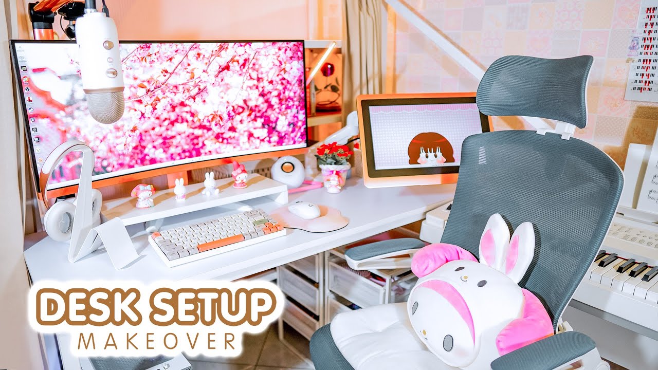 I Tried Aesthetic Desk Setup Ideas From Pinterest ️ - YouTube