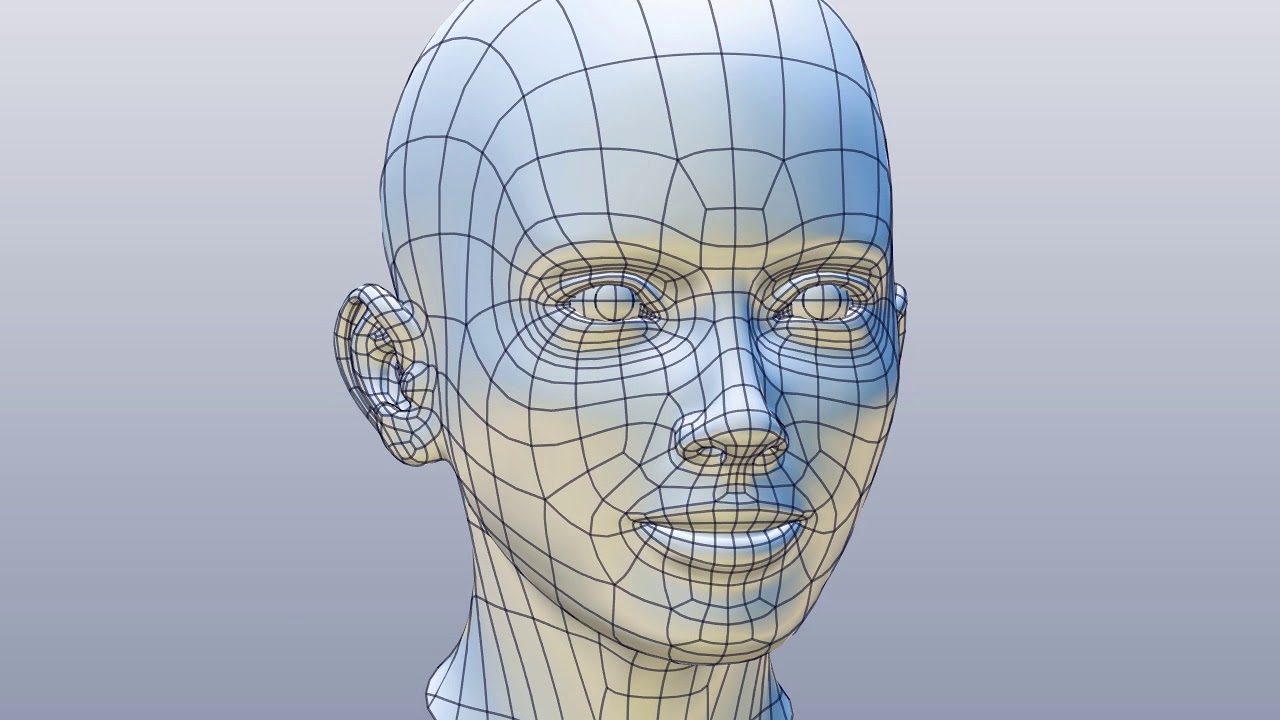 CAD model of female head F1P1D0V1head - YouTube