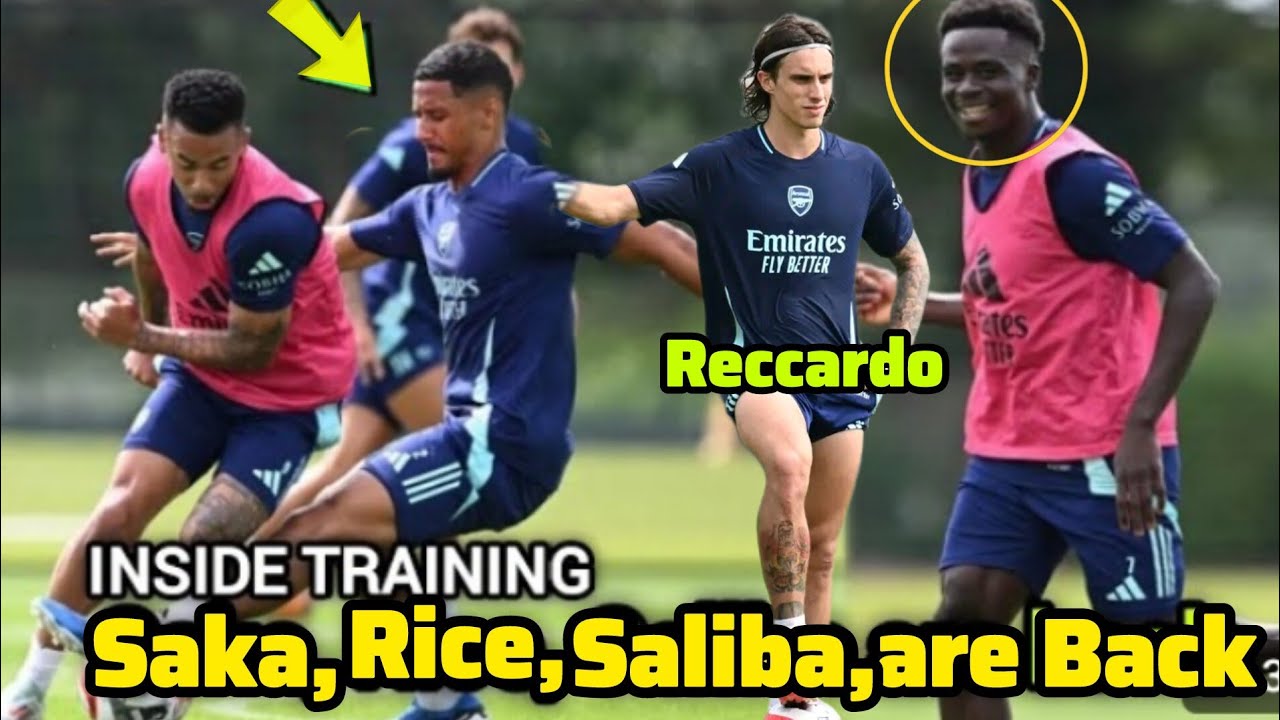 🔥🌍Inside training|| Saka, rice and saliba are back preparation for ...
