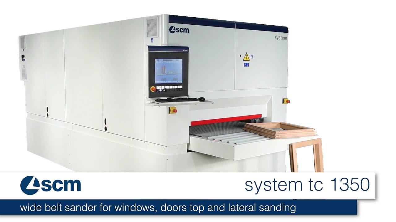 SCM - system tc 1350 for windows and doors top and lateral sanding ...