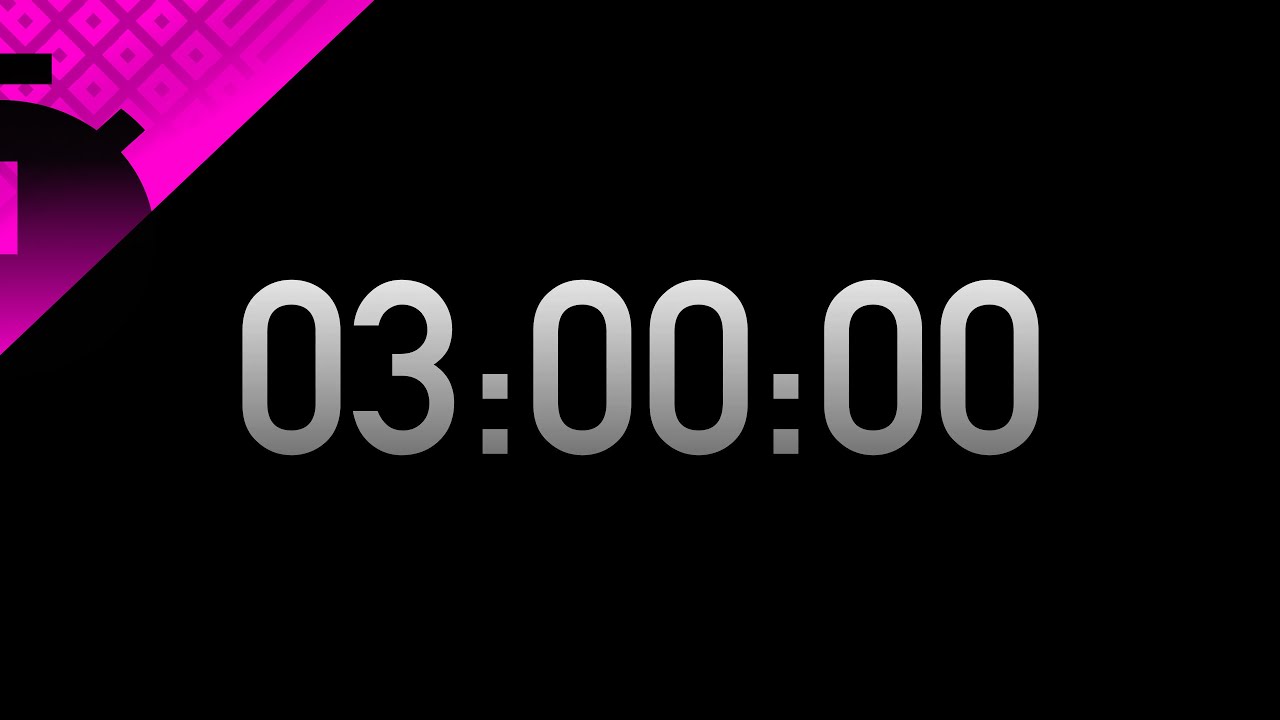 3 Hours Countdown - Timer (180 min) - YouTube