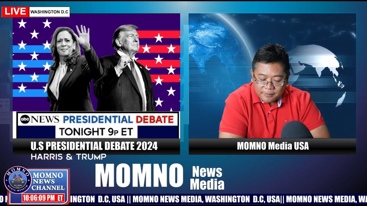 MOMNO LIVE: U.S Presidential Debate: Harris & Trump, Hosted by ABC News ...