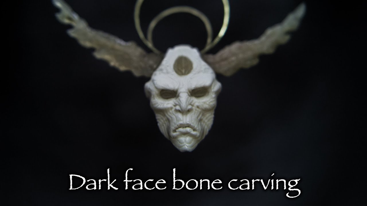 Dark one - bone carving / Тёмный - резьба по кости - YouTube