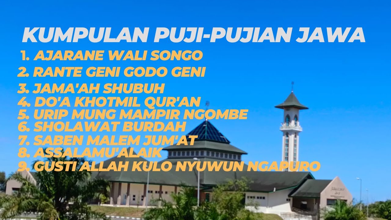 KUMPULAN PUJI PUJIAN JAWA TERBARU || Abid Alwi Channel - YouTube