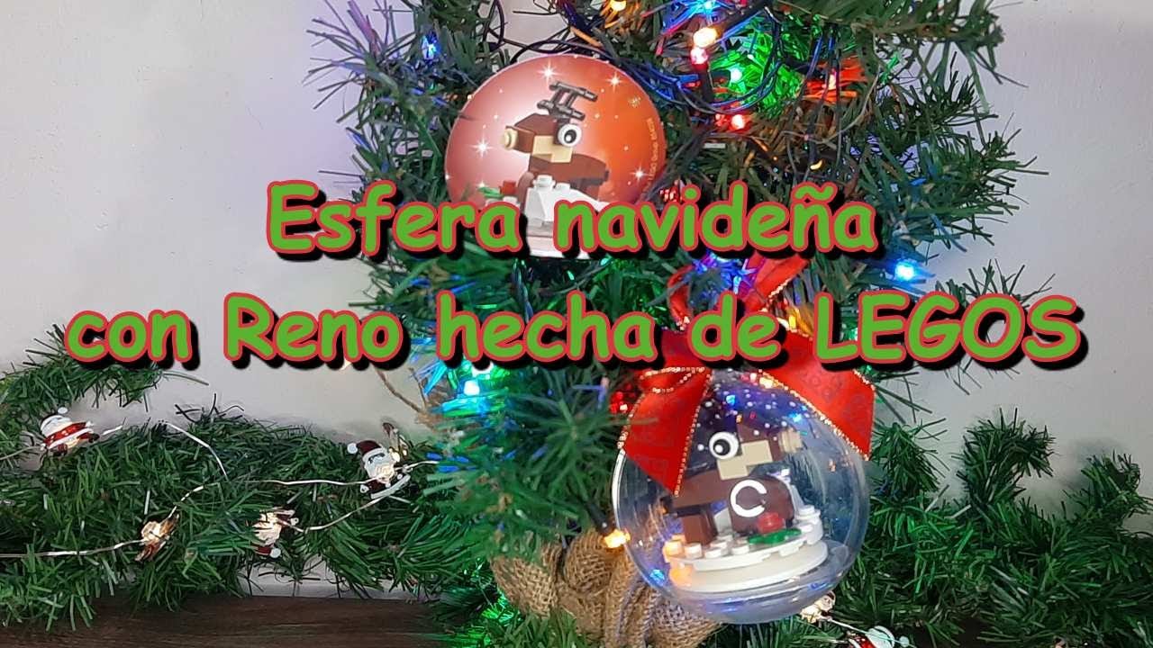 LEGO. Esfera navideña con Reno. Armando con LEGOS. - YouTube