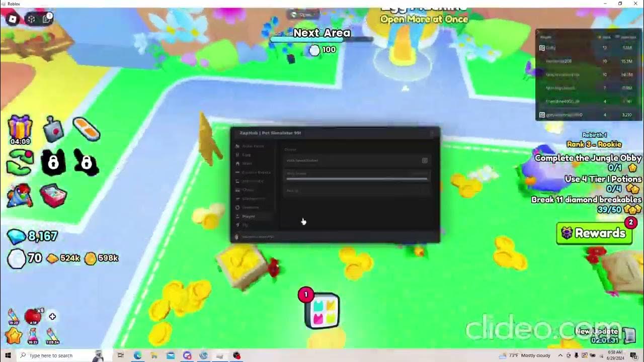 Pet Simulator 99 Script ZAP HUB AUTOFARM, FREE GAMEPASSES AND MORE ...