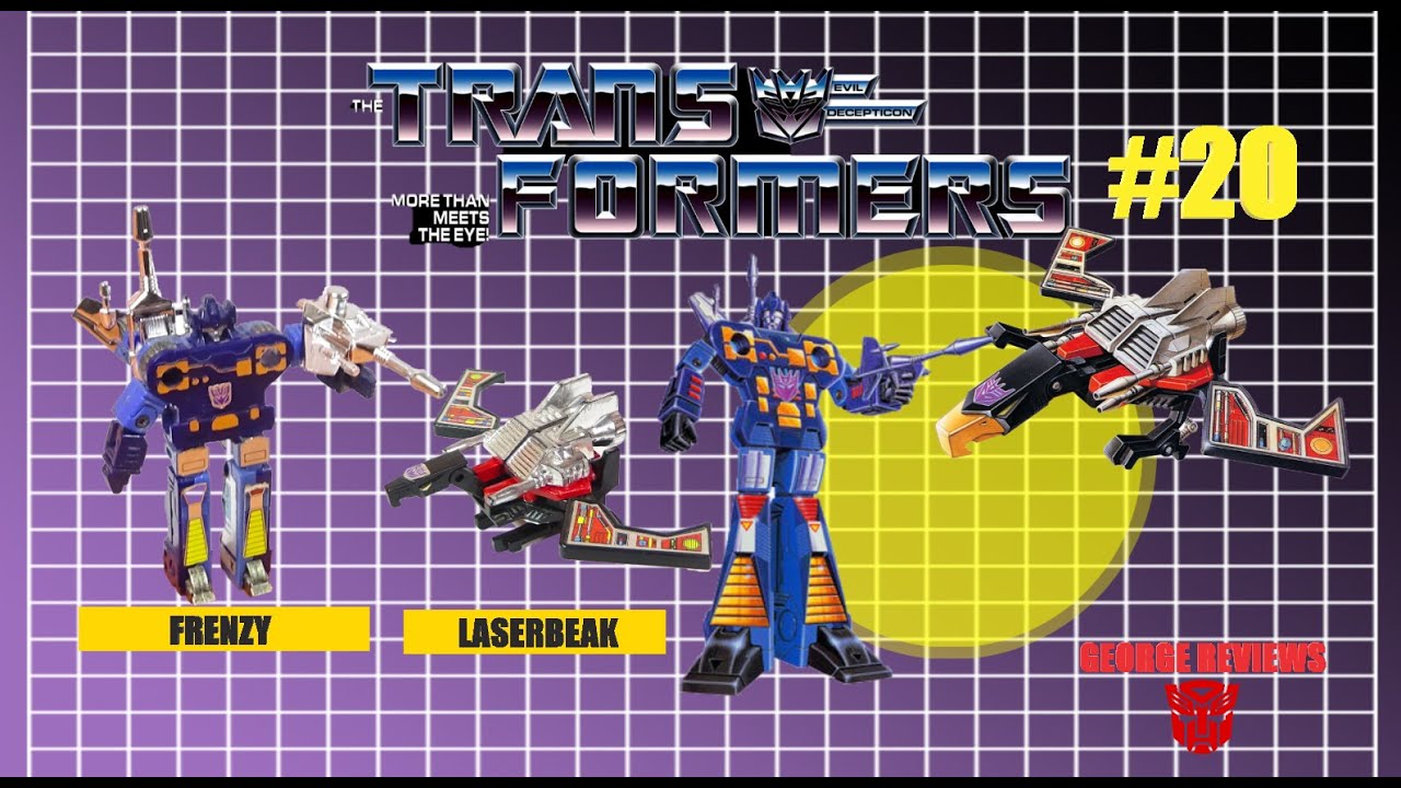 TRANSFORMERS G1 FRENZY LASERBEAK VINTAGE DECEPTICONS TOY REVIEW - YouTube