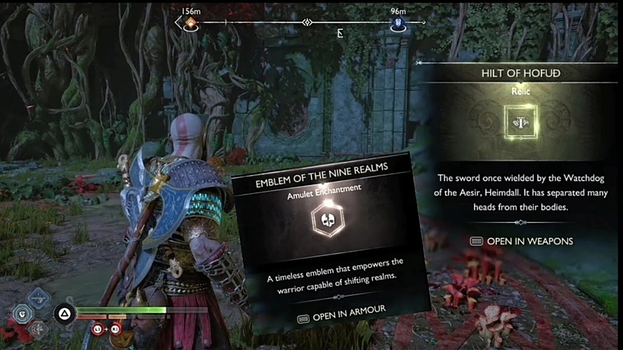 How to get Hilt Of Hofud , Emblem Of The Realms God Of War Ragnarok ...