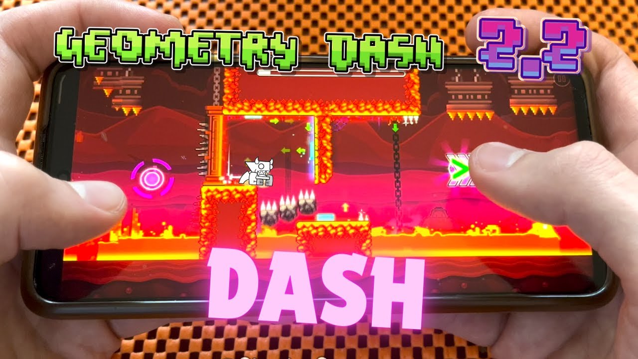 Dash 100% On Mobile [HandCam] | Geometry Dash 2.2 - YouTube