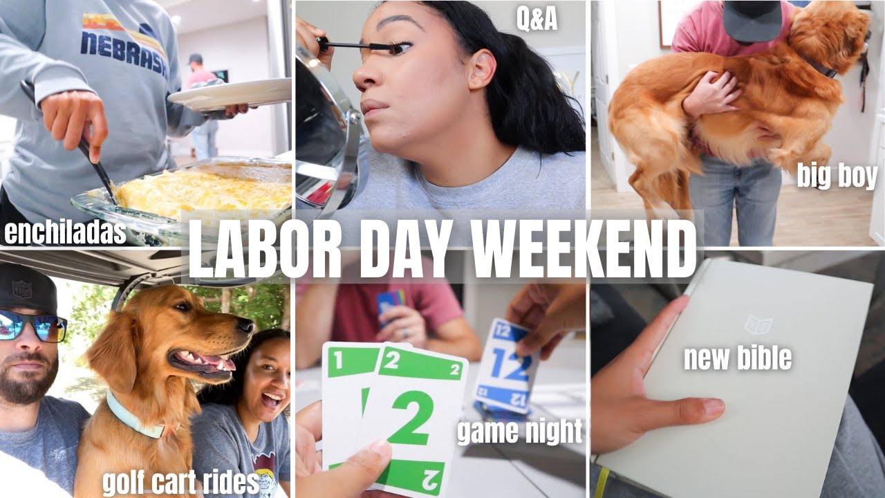 Labor Day Weekend Vlog | making homemade enchiladas, Q&A grwm, family ...
