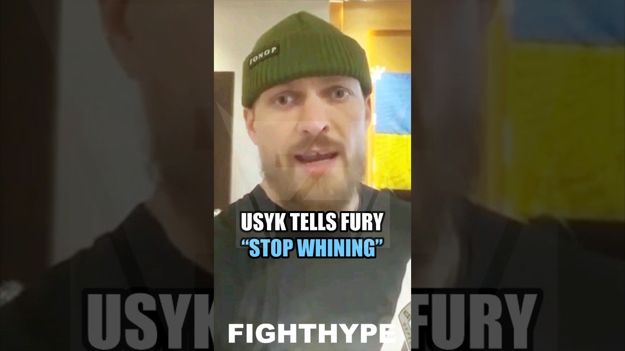 ANGRY USYK TELLS TYSON FURY "STOP WHINING"; DONE PLAYING "STUPID GAMES ...