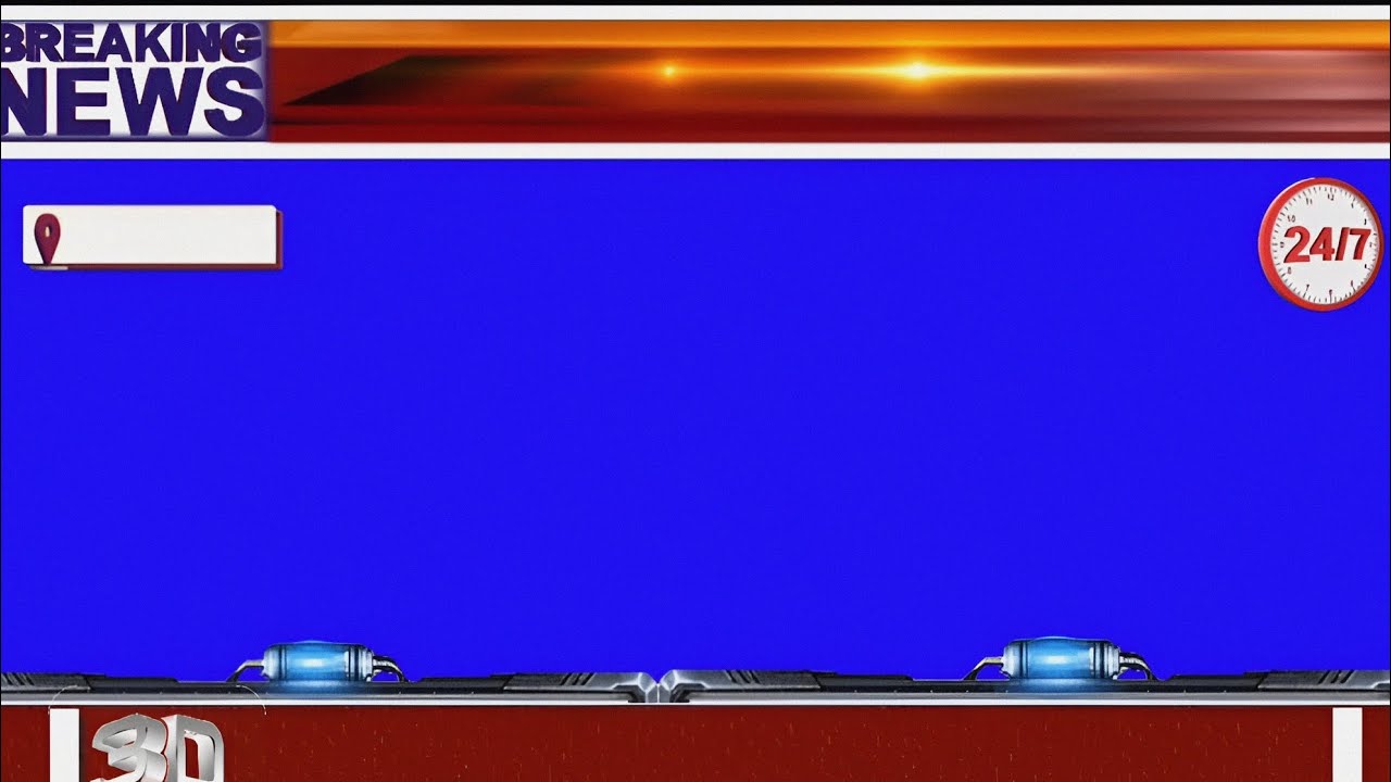 Blue Green Screen News Frames - YouTube