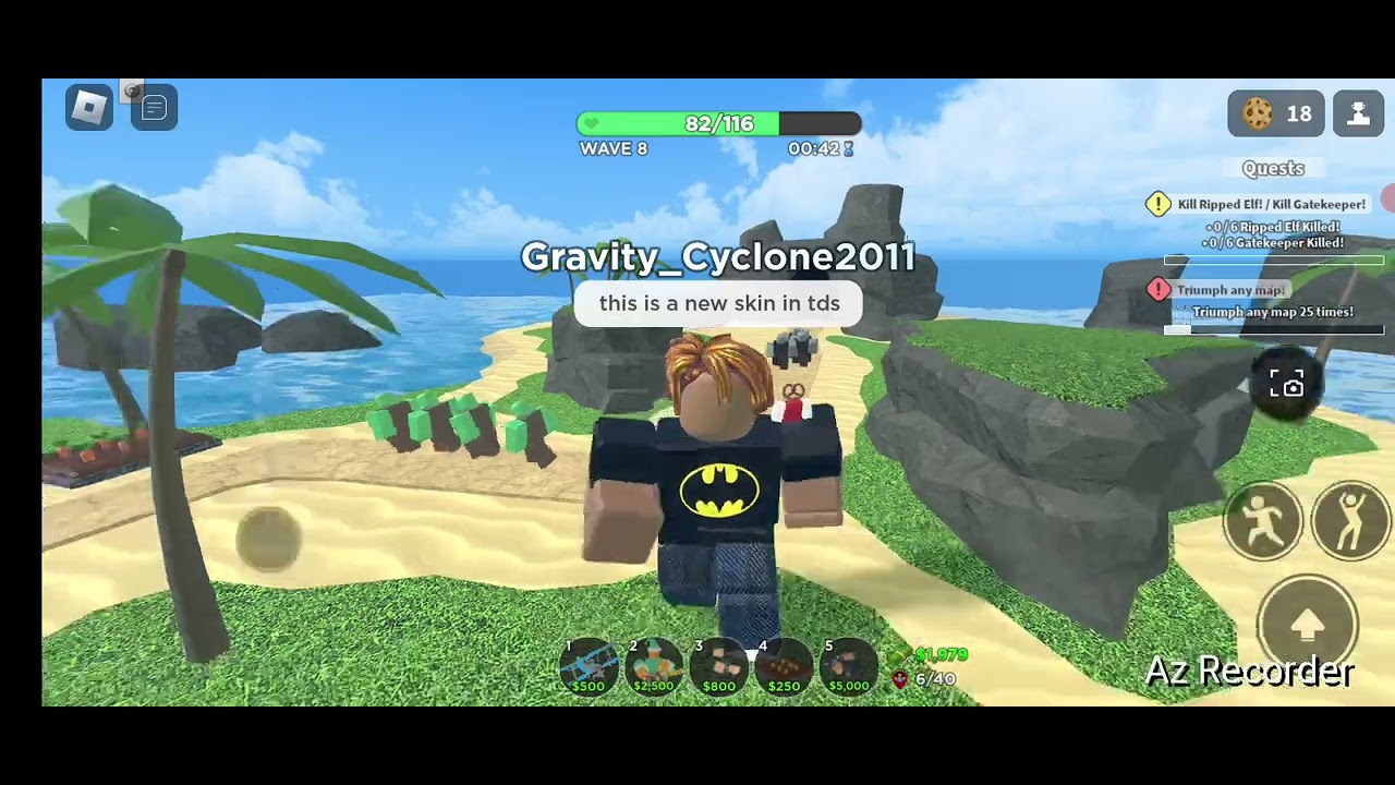 TDS roblox Winter event 2023 holiday minigunner skin showcase # ...