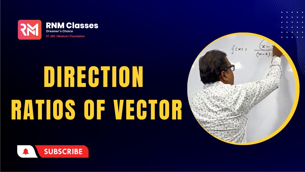Direction Ratios of Vector | Vector 3D - YouTube