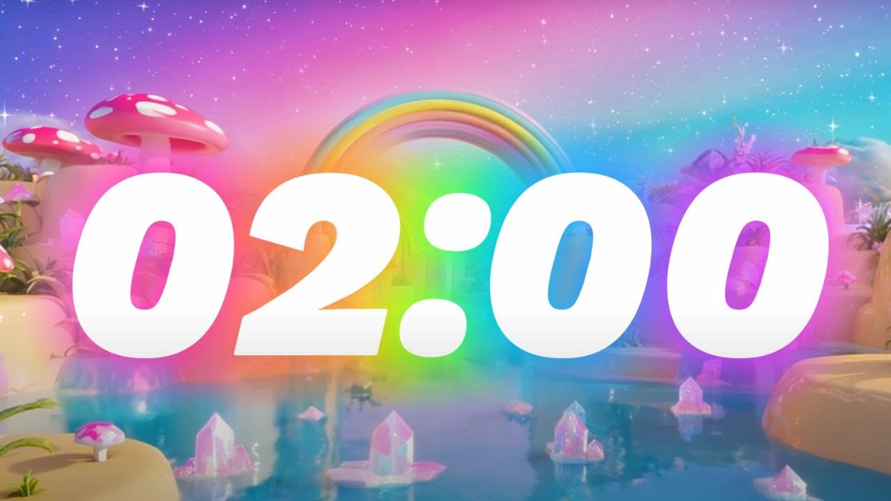 2 Minutes Timer with Calm Music & Kawaii Nature Visuals for Classroom ...