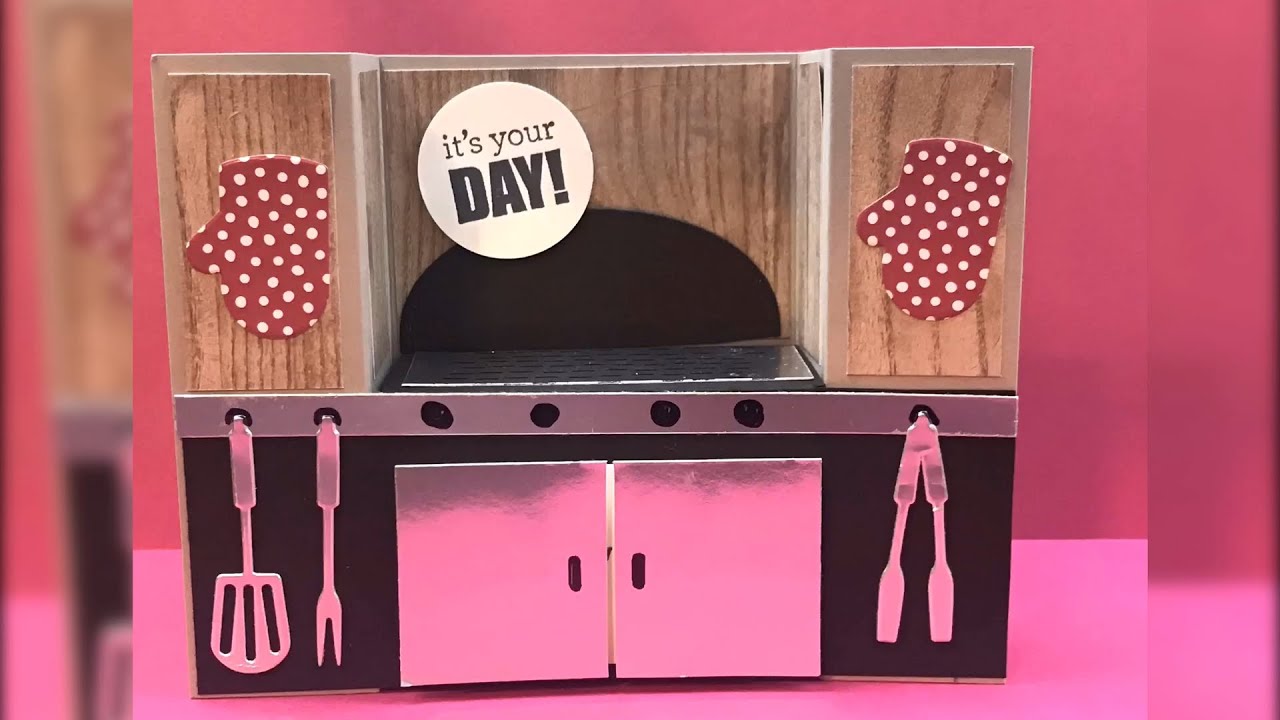 How to make a 3D Grill Card - Papercrafting - YouTube