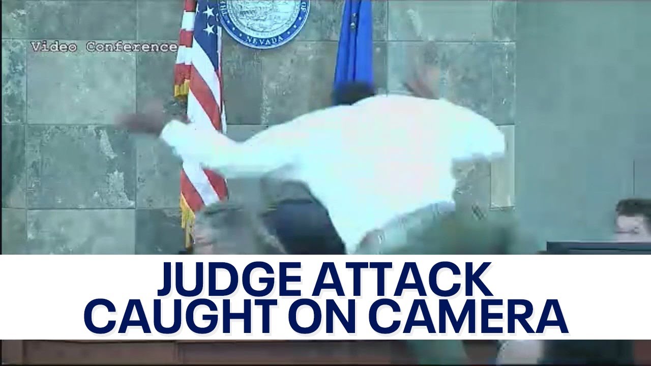 Las Vegas judge attacked during sentencing - YouTube