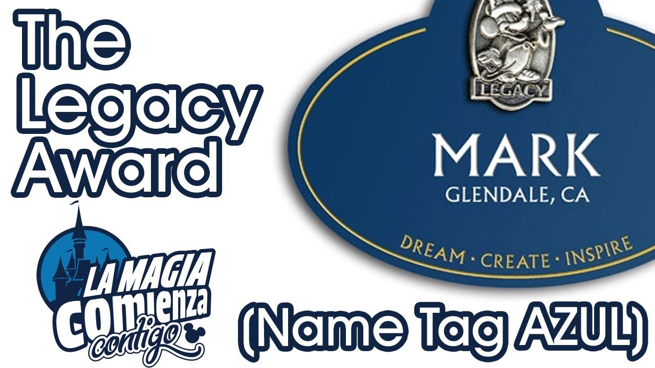 El Legacy Award. (NAME TAG AZUL) - YouTube