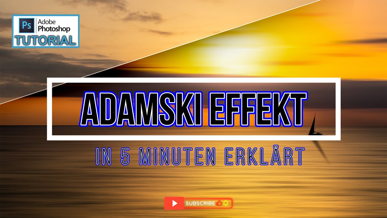 Adamski Effekt in 5 Minuten erklärt - Adobe Photoshop Tutorial - YouTube