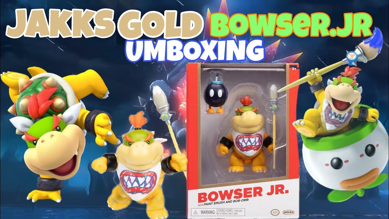 Bowser JR/Bowsy Jakks Gold (Unboxing-Review) - YouTube