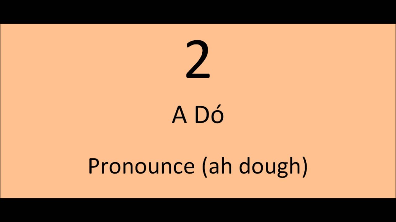 Learning Irish: Counting from 1 - 10 - YouTube
