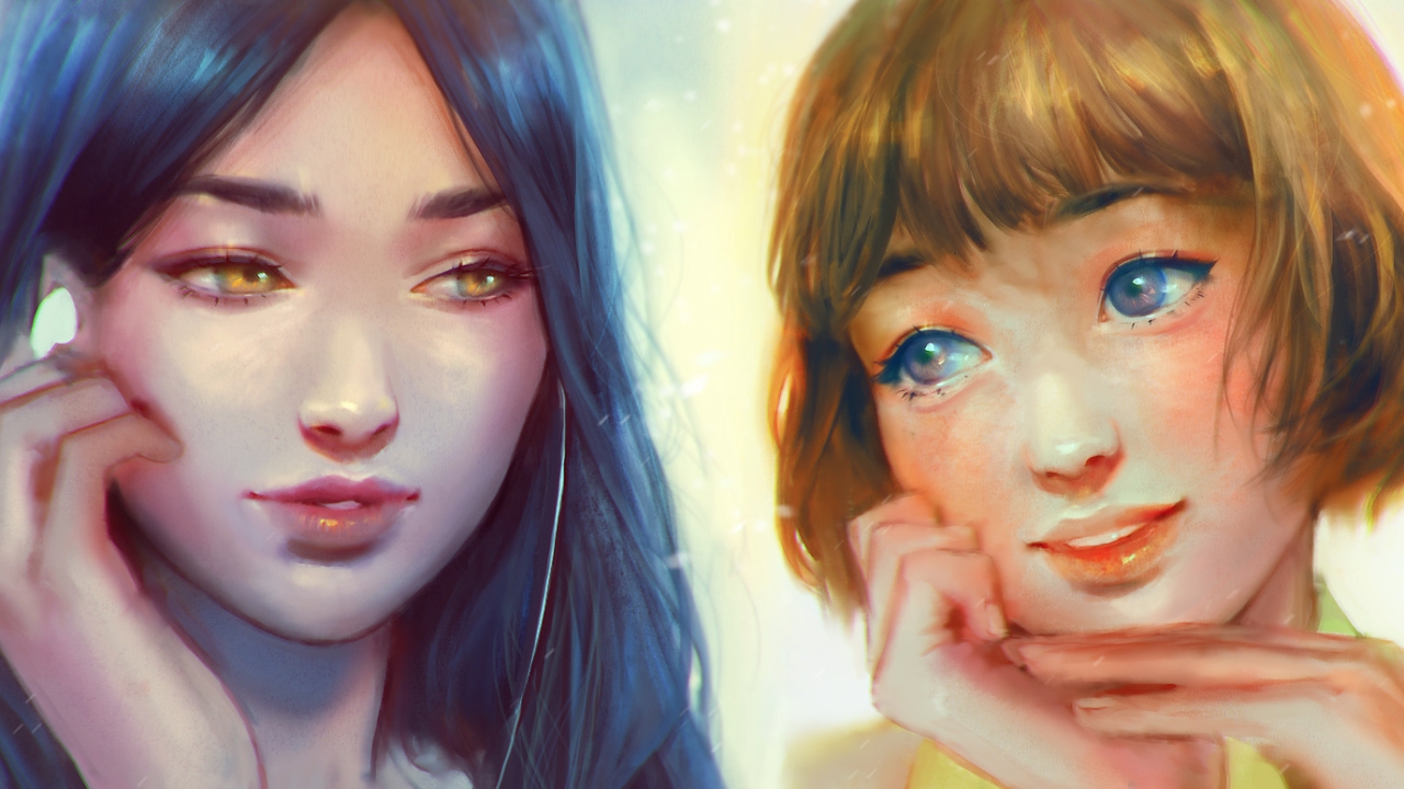 Speedpaint : Girl Portraits - YouTube