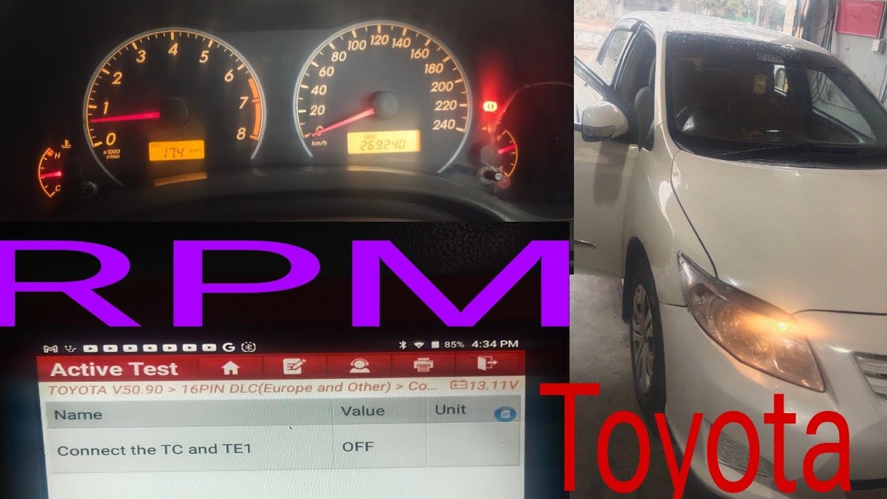 TC and TE1 Toyota RPM control option throttle learning - YouTube