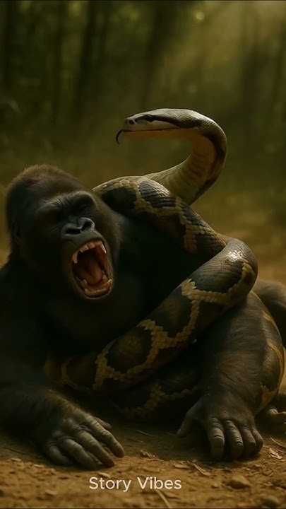"Python Attacks Gorilla 🐍🦍😱 Rescue Team Saves It in Final Seconds!"# ...