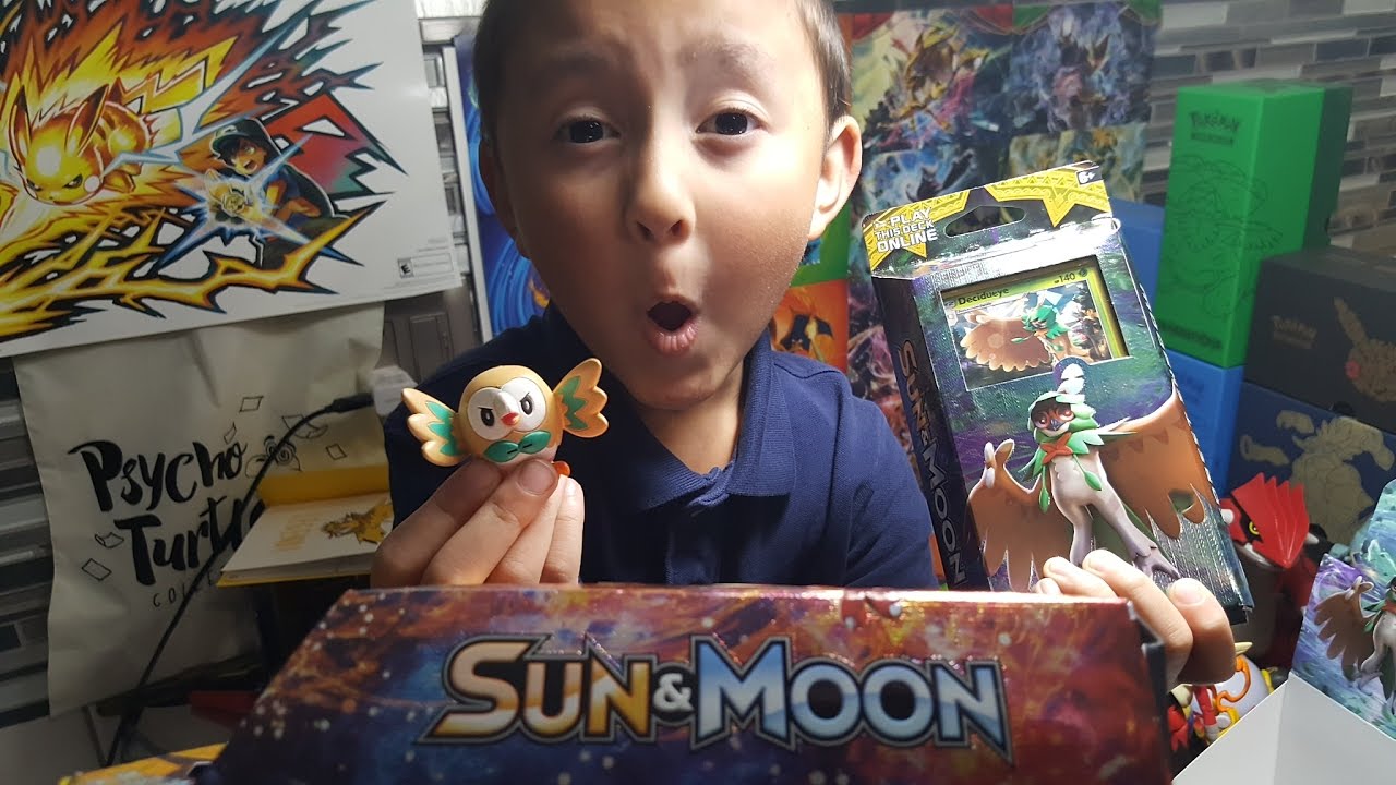 Pokemon Sun And Moon Decidueye Rowlet Forest Shadow Theme Deck Opening ...