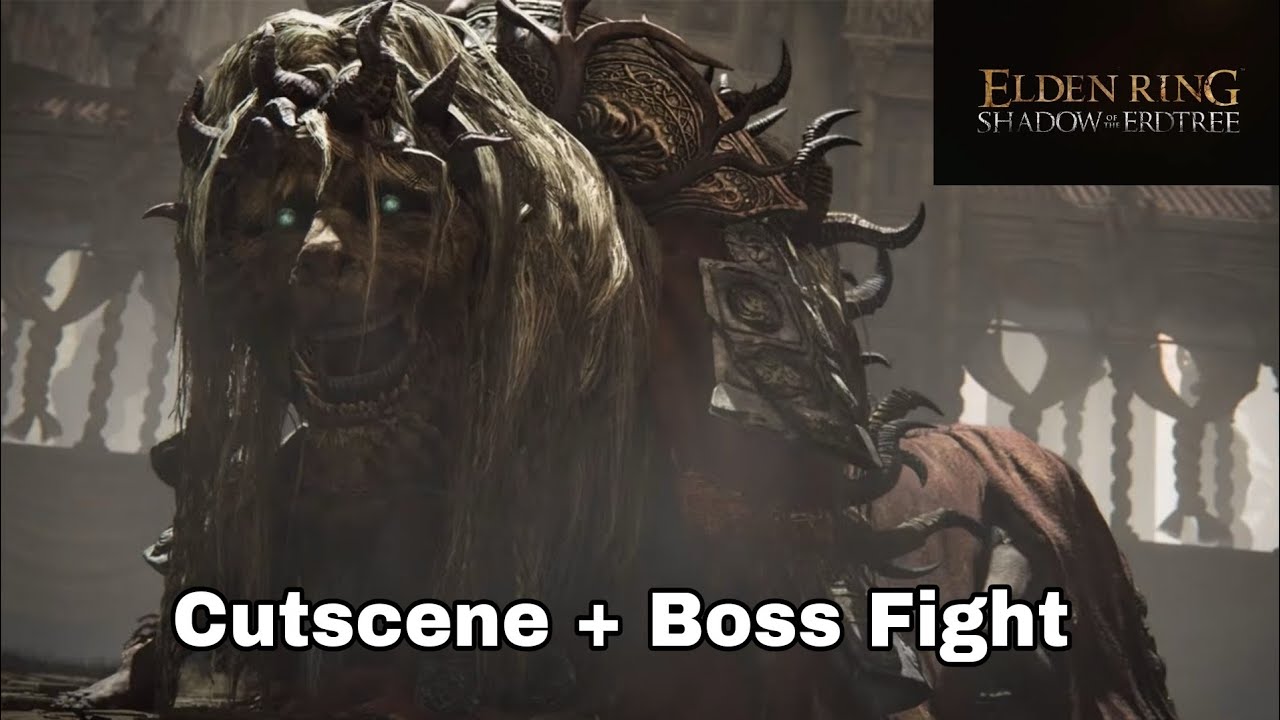 Divine Beast Dancing Lion Cutscene + Boss Fight - Elden Ring: Shadow of ...