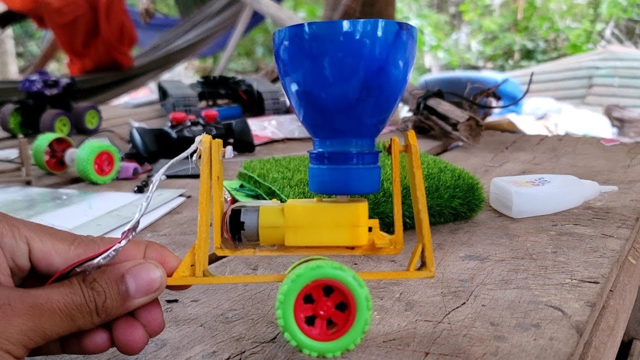 How to make a cement mixer | DIY Cement Mixer - YouTube