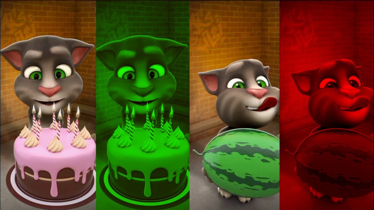 MY Talking Tom - Cartoons Colors Movement - Colors Compition Gameplay ...