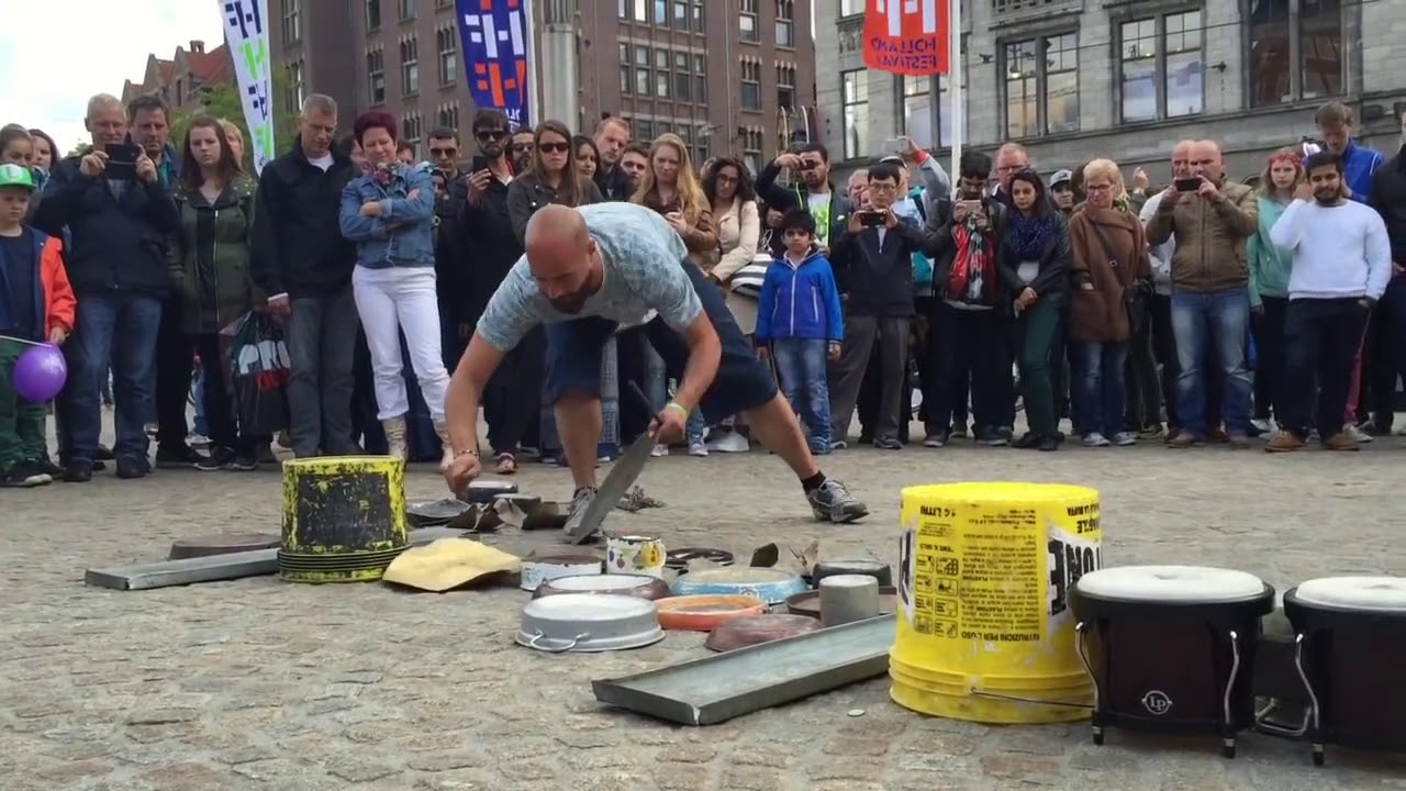 Incredible drummer in Amsterdam © #trash rave techno Dario Rossi ...