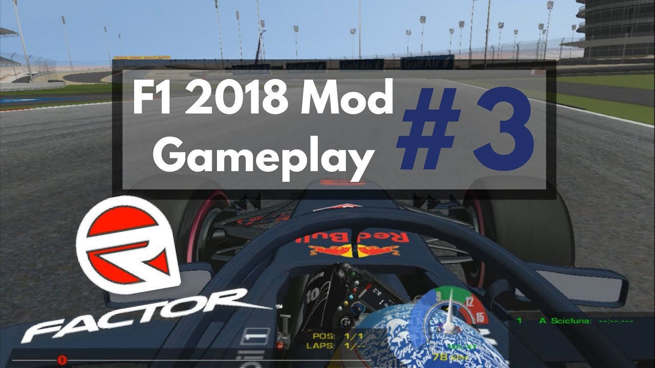 rFactor F1 2018 Mod Gameplay #3 - Aston Martin Red Bull Racing - YouTube