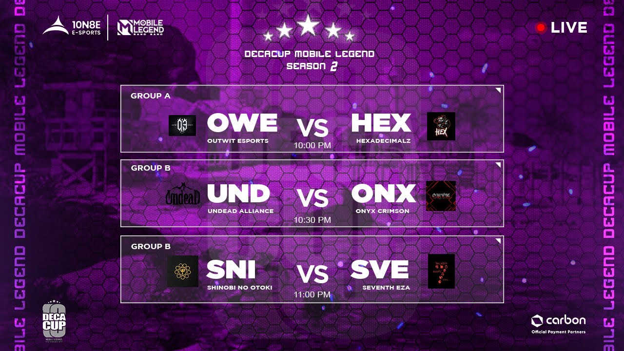 [EN] Mobile Legends DECA Cup Season 2 - Group Stage | Day 4 - YouTube
