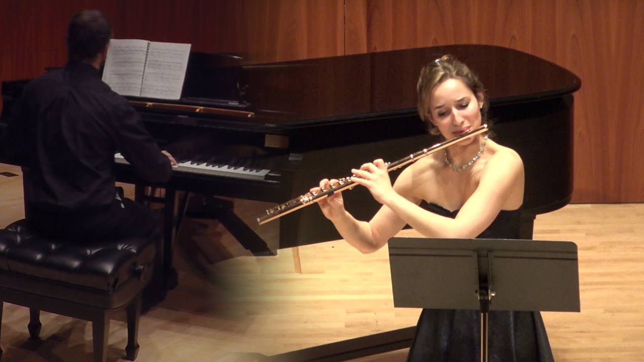 Variations for flute and piano by Robert Beaser, III - YouTube