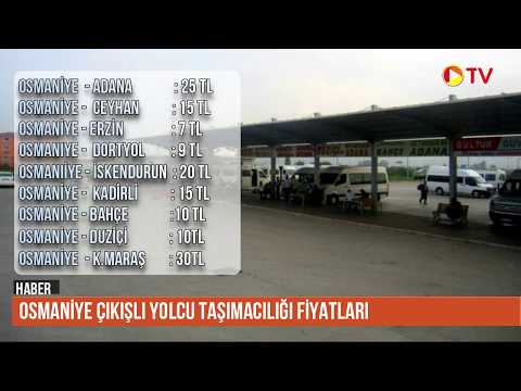 Osmaniye, Adana, İskenderun, Ceyhan, Düziçi, Kadirli,Kahramanmaraş, Bahçe,Dörtyol minibüs Ücretleri