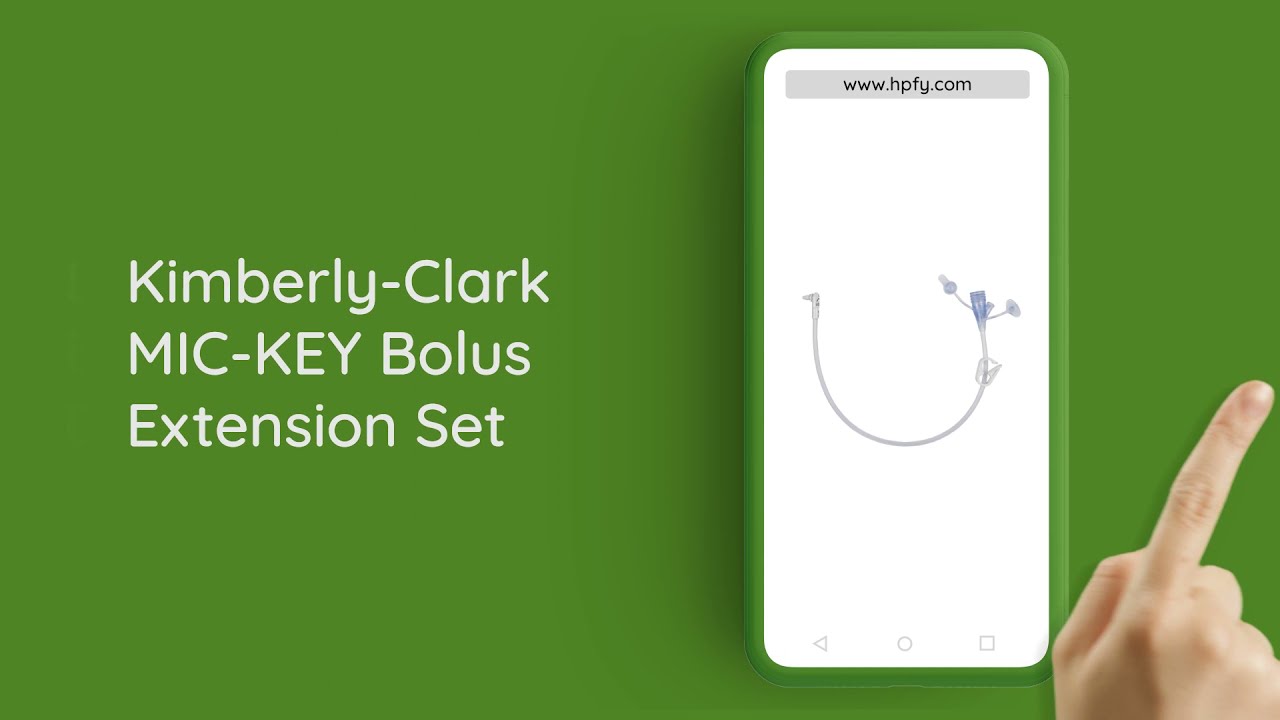 Kimberly-Clark MIC-KEY Bolus Extension Set - YouTube