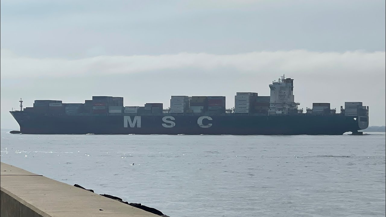 MSC Ship But Not A Cruise Ship - YouTube
