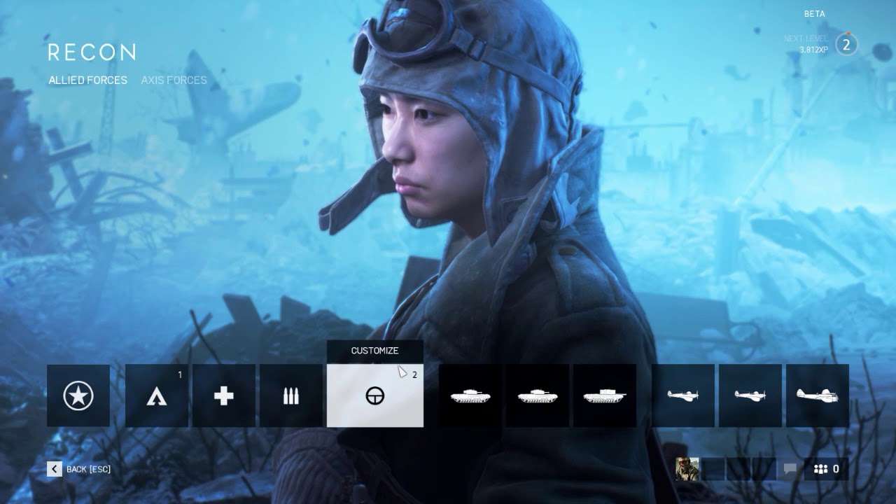 Battlefield V Lobby UI cbt 2018 09 11 - YouTube